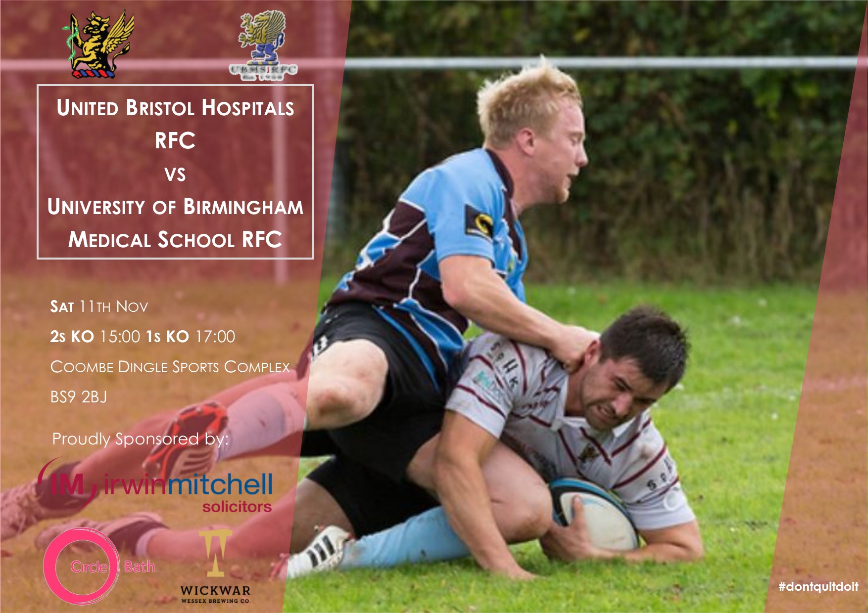 Medics Rugby match this Saturday against Birmingham Medical School
